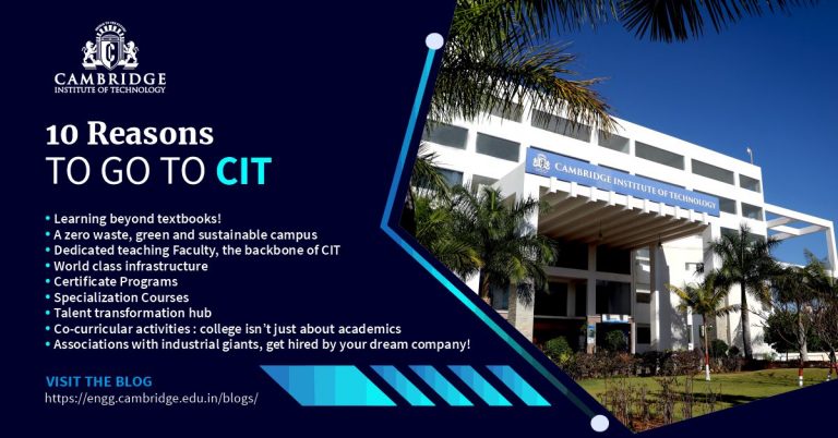 10 Reasons to go to CIT - CIT - Cambridge Institute of Technology ...
